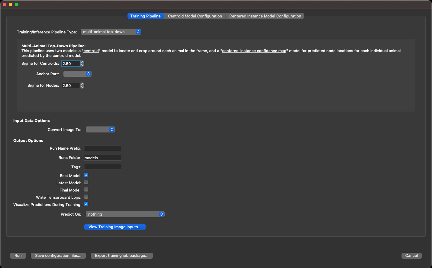 Pose estimation with SLEAP